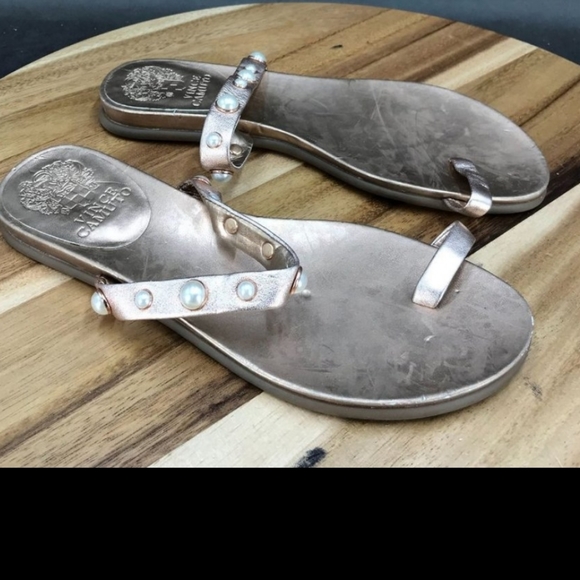 Vince Camuto | Shoes | New Vince Camuto Pearl Embellished Sample Sandal ...